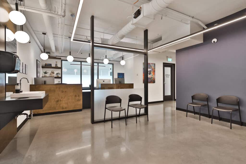Design Intérieur de la Clinique Ophtalmo MTL - Espace Concept