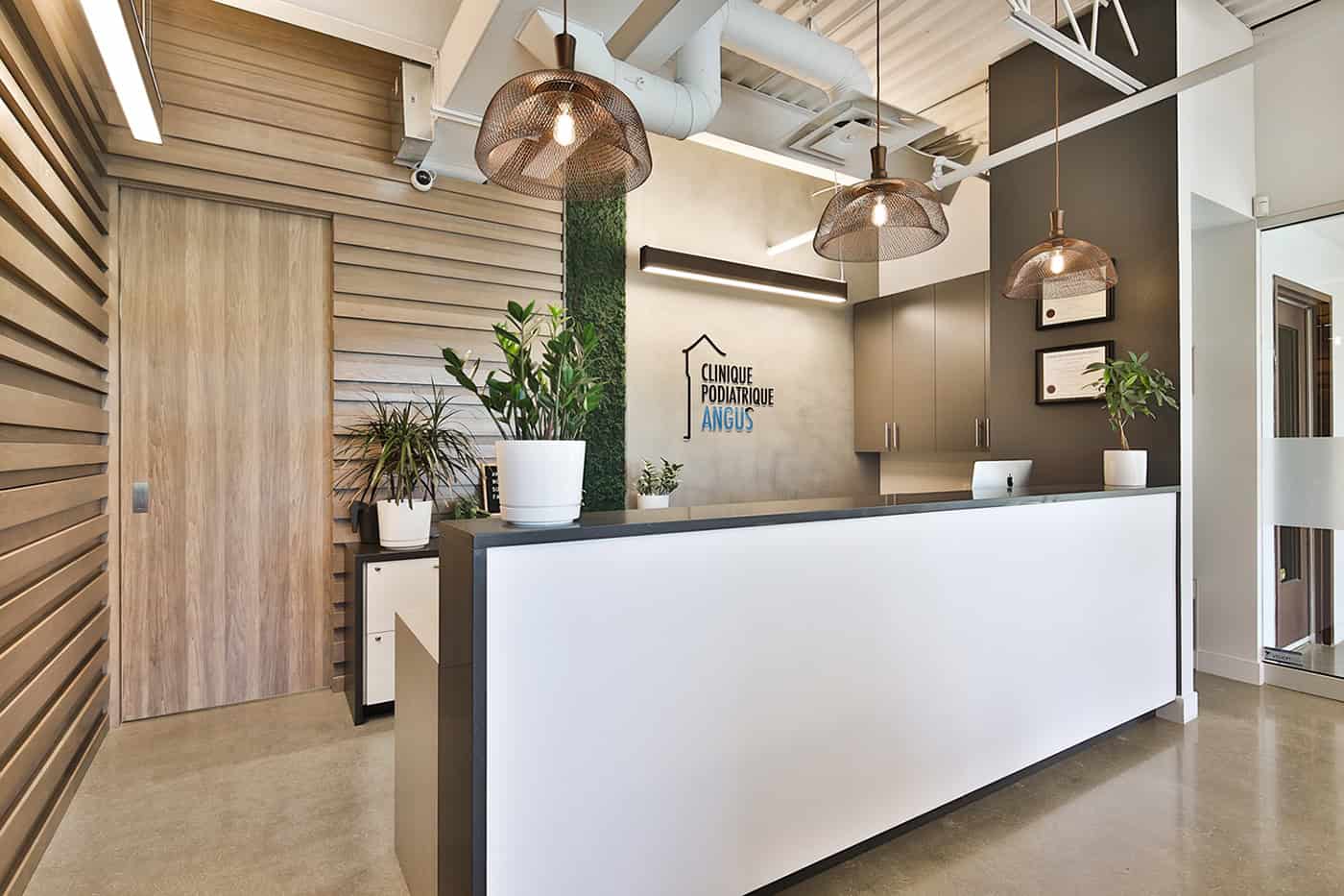 Design Intérieur de la Clinique Podiatrique Angus - Espace Concept
